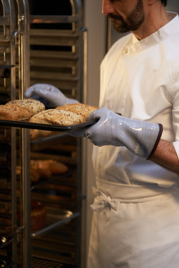 LANON Protection Heat Resistant Silicone Oven Gloves with Fingers