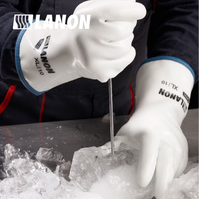 LANON Protection Heat Resistant Silicone Oven Gloves with Fingers